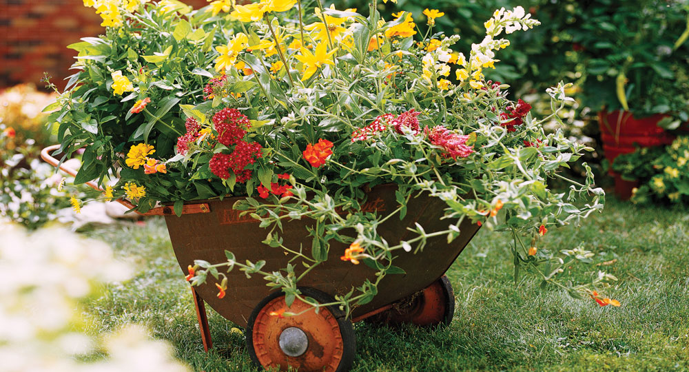 Four ways to recycle old items into fabulous pots | Better Homes and ...