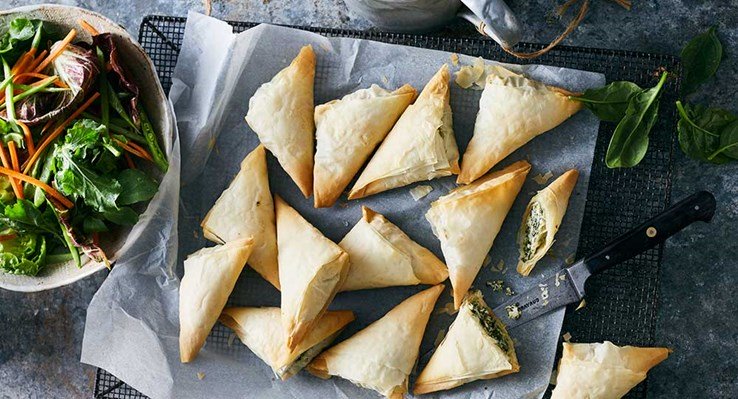 Ricotta And Spinach Triangles Recipe | Better Homes and Gardens