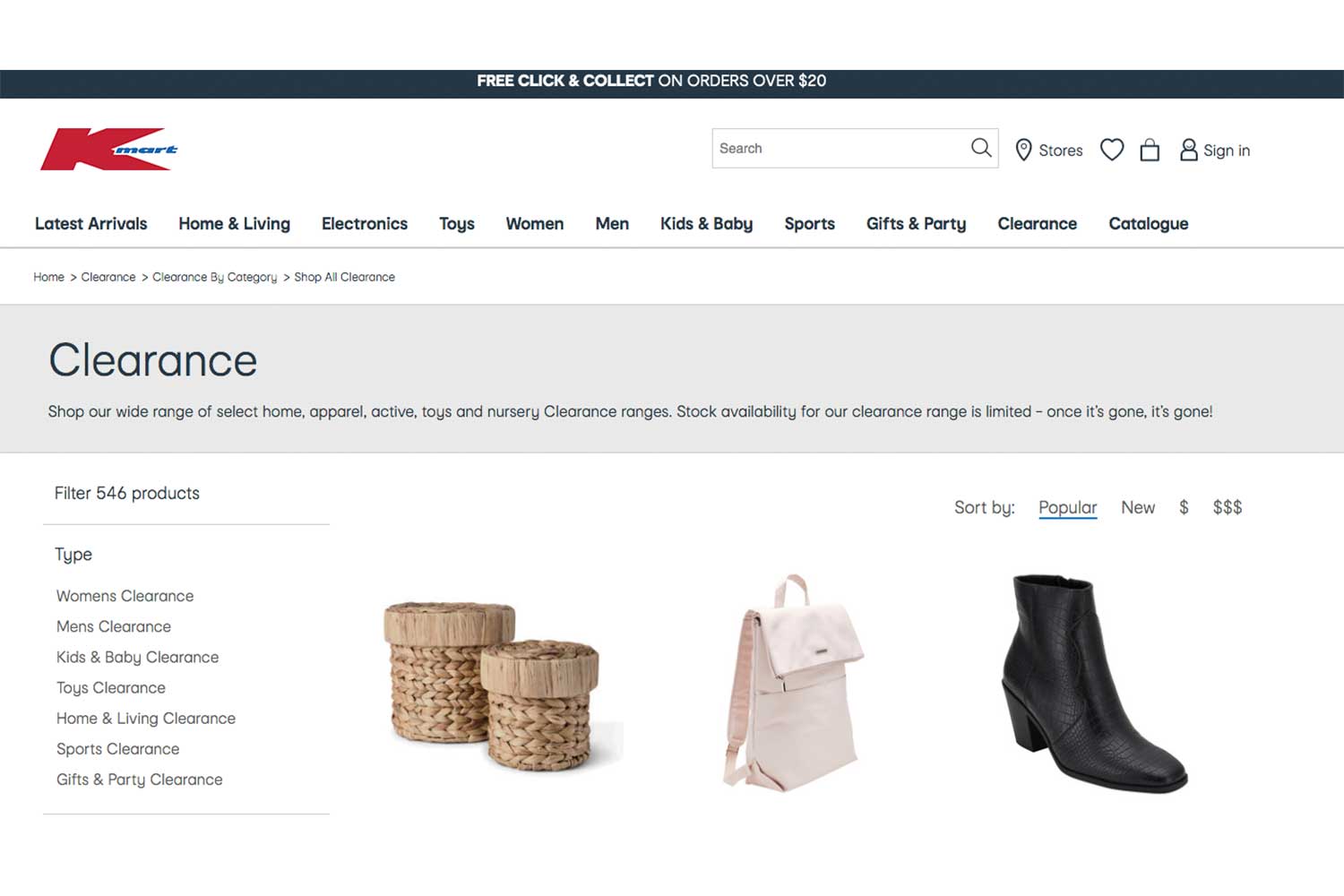 The secret sale section on Kmart’s website you need to know about ...