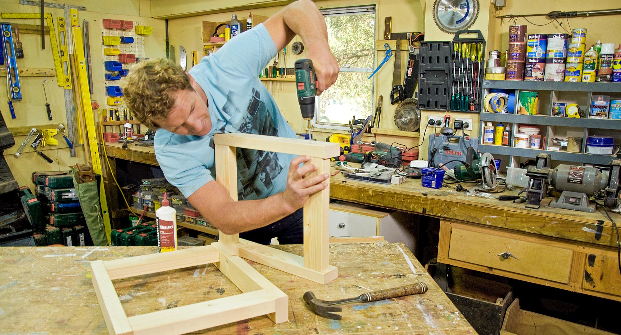 Build a 'mini-me' workbench for your kids | Better Homes and Gardens