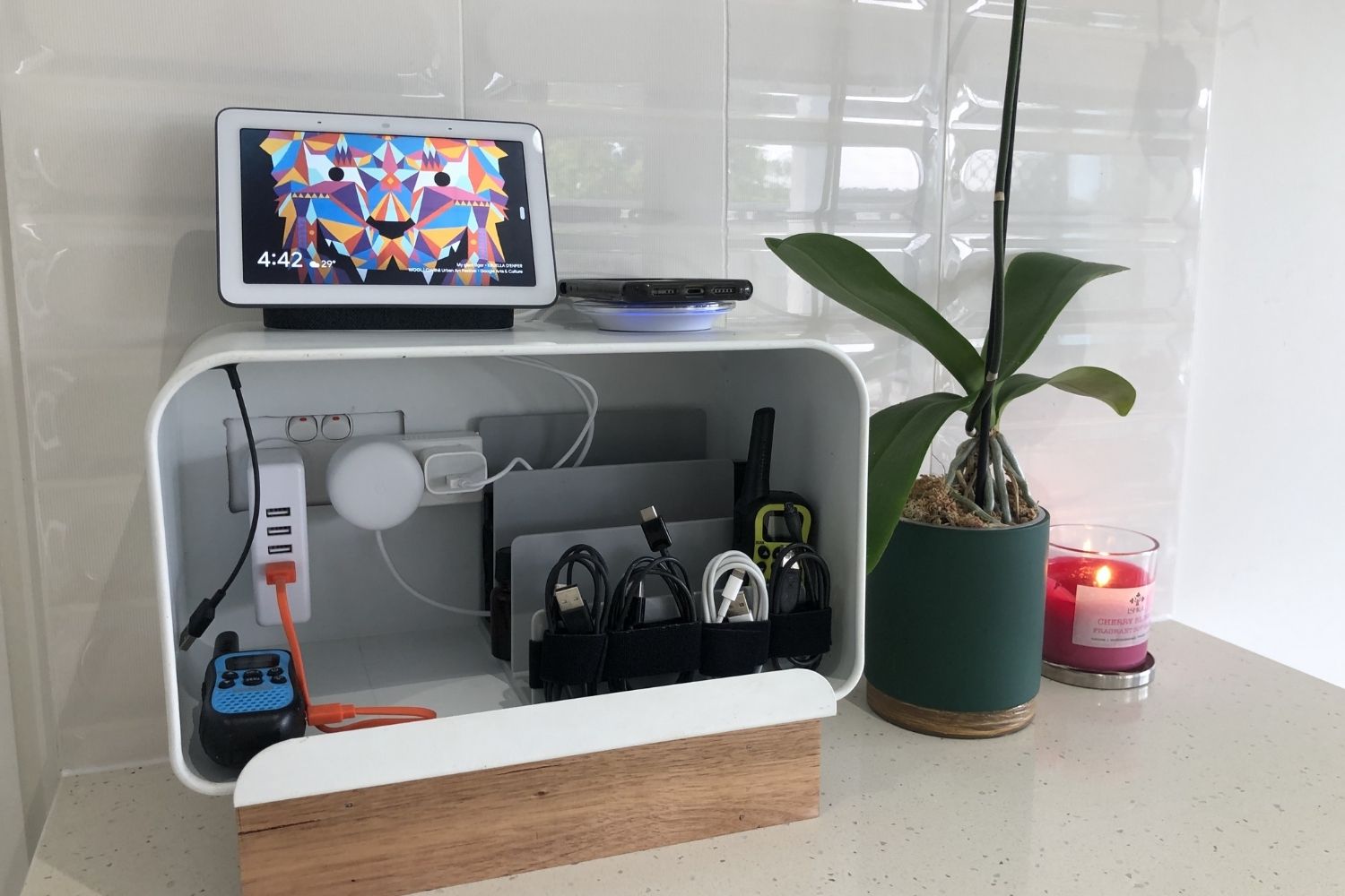 How to turn a $15 Kmart breadbin into a charging station | Better Homes ...