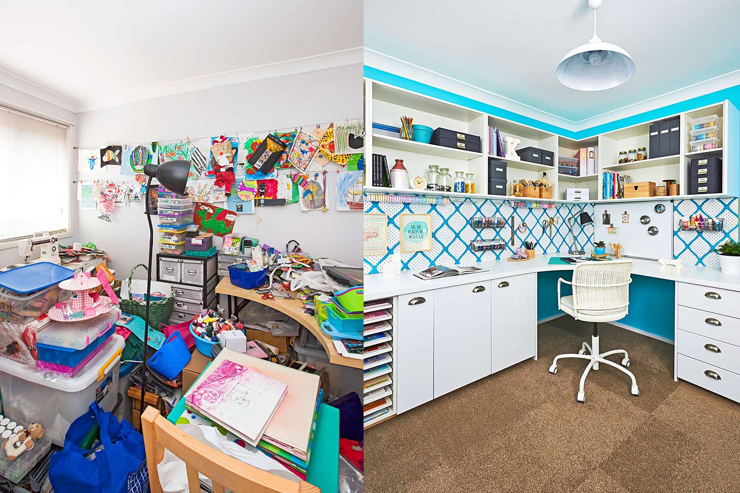 Before and after: The ultimate craft room makeover | Better Homes and ...