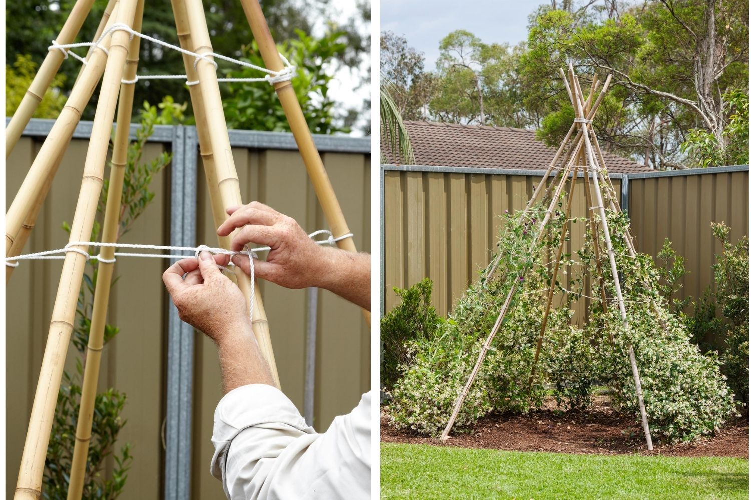Build a teepee tent in the backyard for your kids | Better Homes and ...