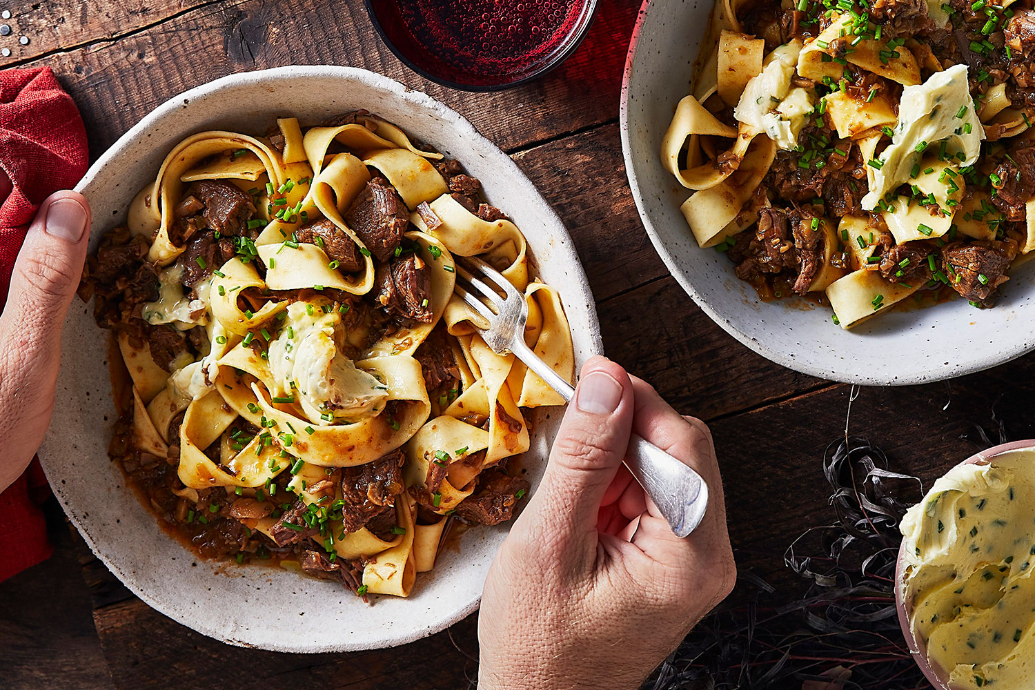Soy and mushroom beef ragu with whipped brie Recipe | Better Homes and ...