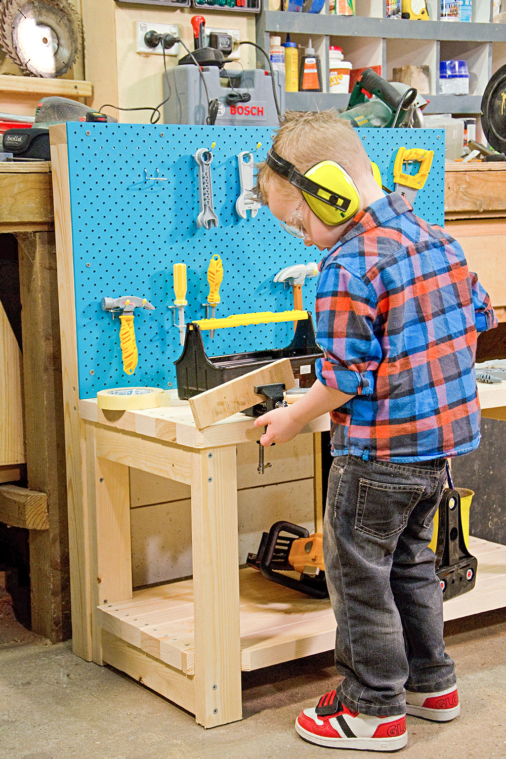 Build a 'mini-me' workbench for your kids | Better Homes and Gardens