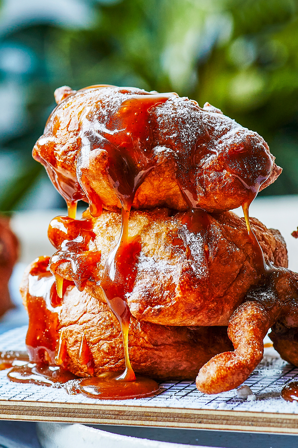 Apple beignets with caramel sauce recipe Recipe | Better Homes and Gardens
