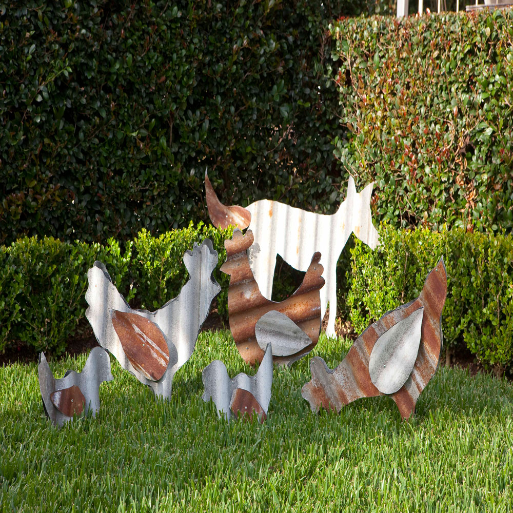 How to make a garden art animals from corrugated iron | Better Homes ...