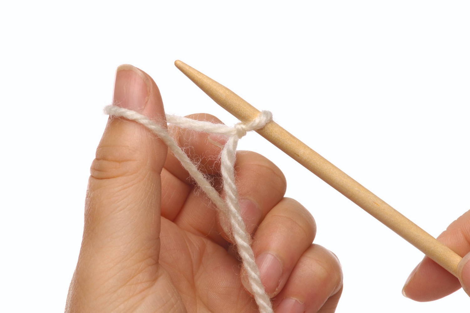 How to cast on knitting using the thumb cast-on method | Better Homes ...