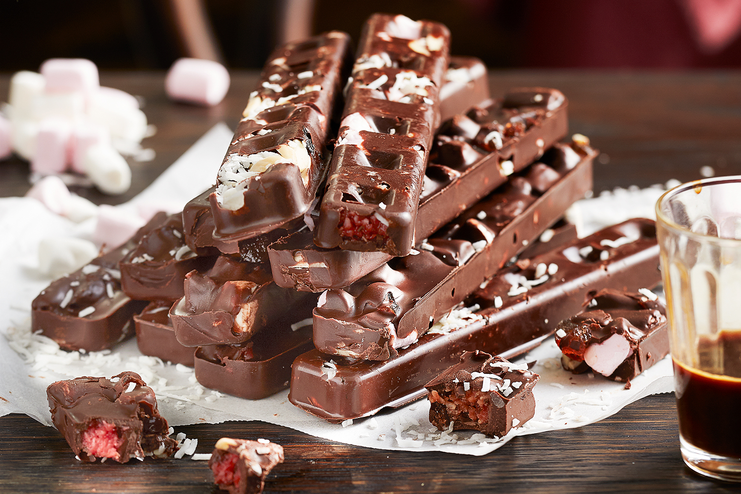 Cherry Ripe Rocky Road Bars Recipe Recipe | Better Homes and Gardens