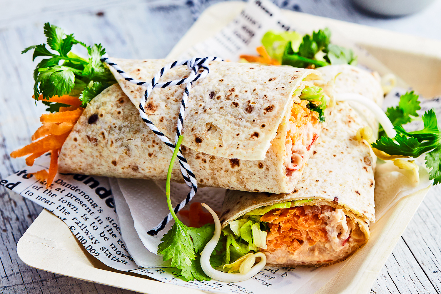 Tuna And Sweet Chilli Wrap Recipe | Better Homes and Gardens