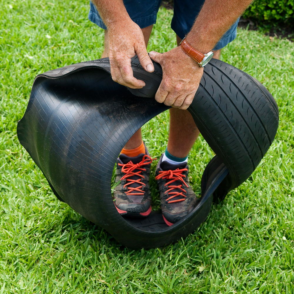 Turn a car tyre into a planter for your garden | Better Homes and Gardens