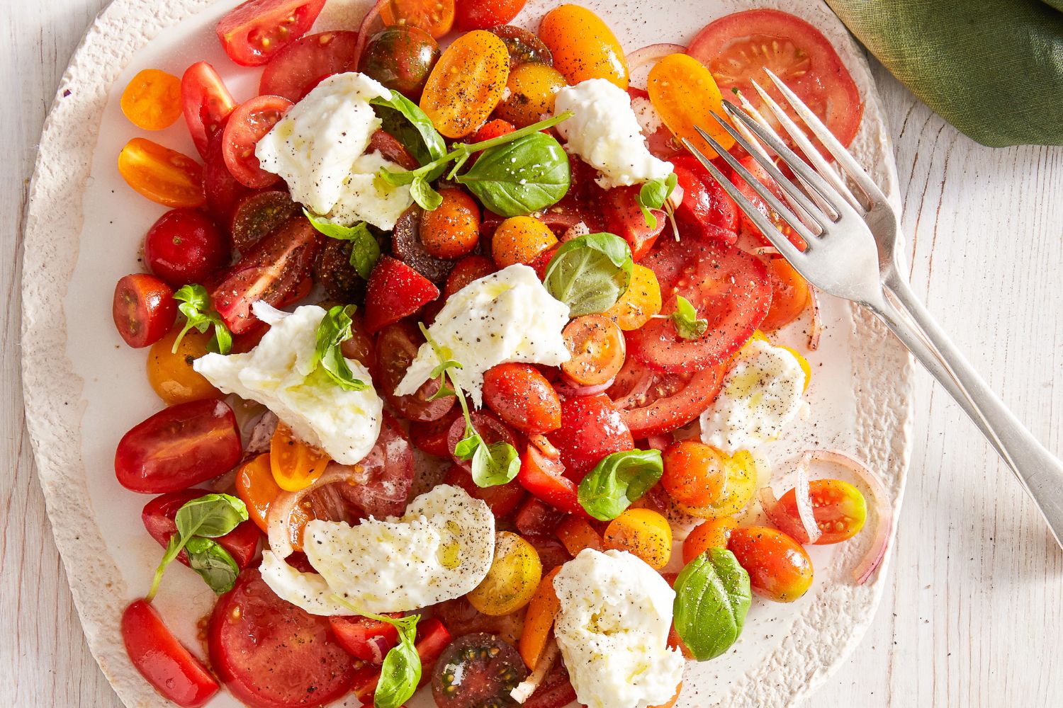 Classic Caprese Salad Recipe With Basil Pesto Dressing Recipe | Better ...