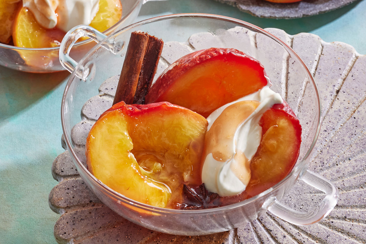 Spiced Baked Stone Fruit With Crème Fraiche Recipe | Better Homes and ...