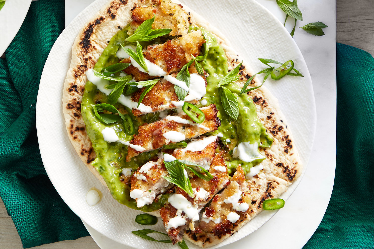 Chicken Schnitzel Wraps With Garlic Avocado Dip Recipe | Better Homes ...