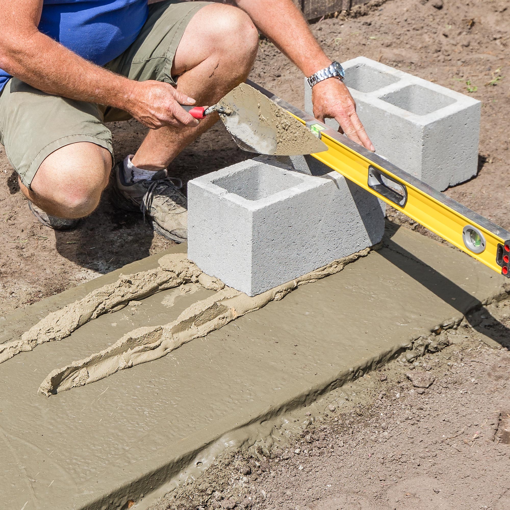 How to build a block bench in your garden | Better Homes and Gardens