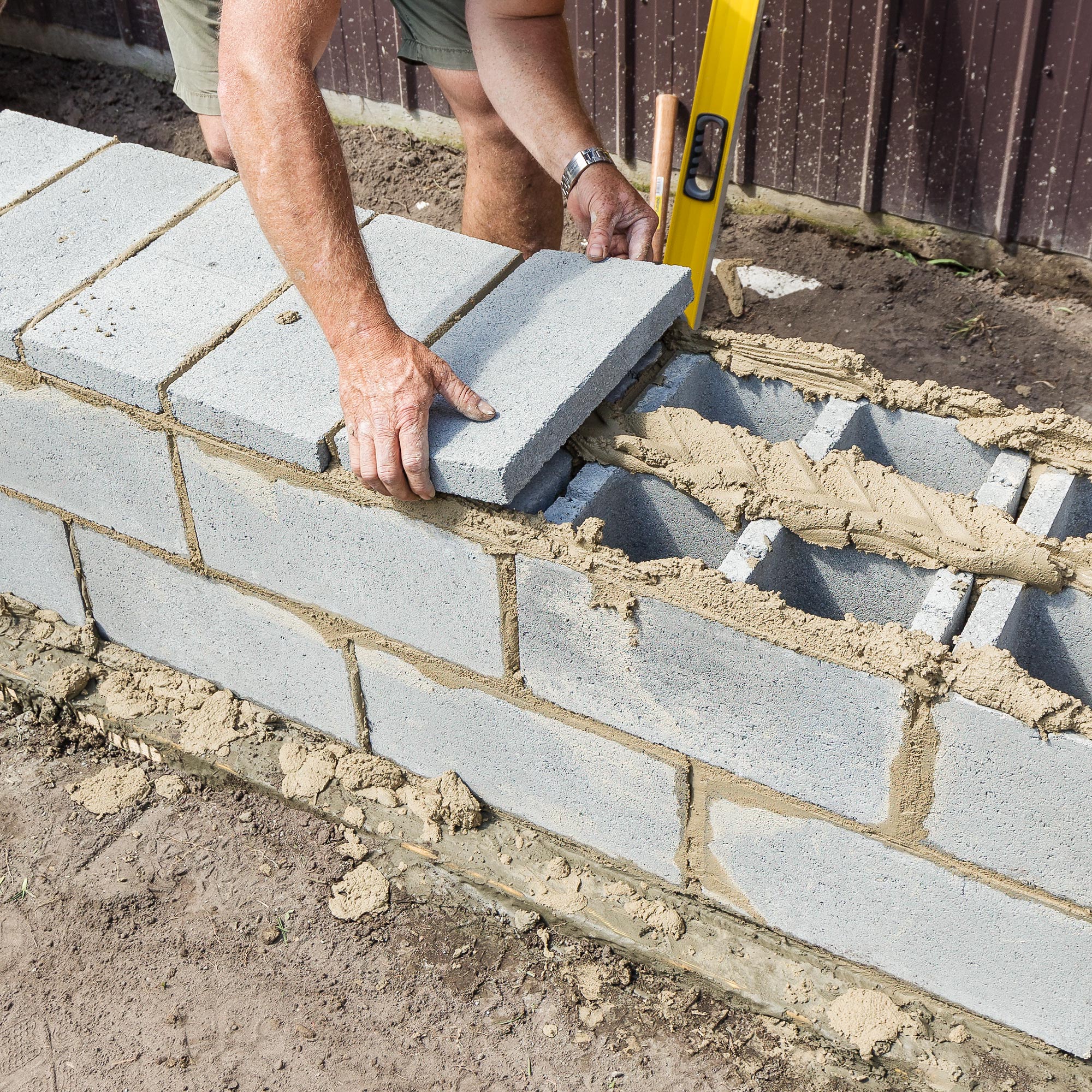 How to build a block bench in your garden | Better Homes and Gardens