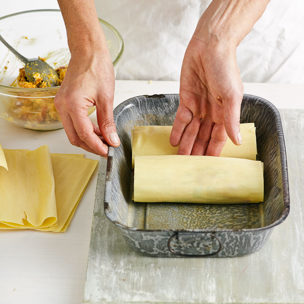 Easy step-by-step roasted vegetable pasta wraps recipe Recipe | Better ...