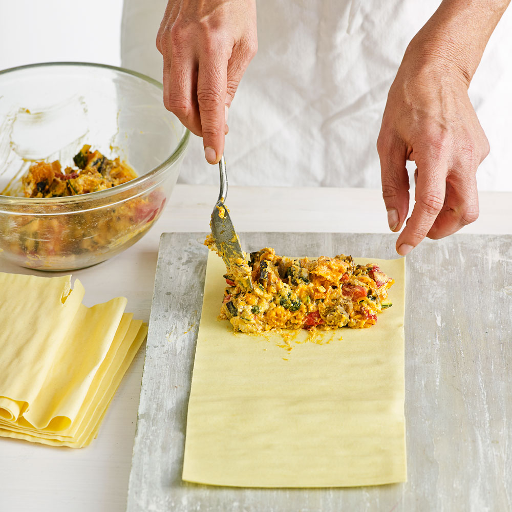 Easy step-by-step roasted vegetable pasta wraps recipe Recipe | Better ...
